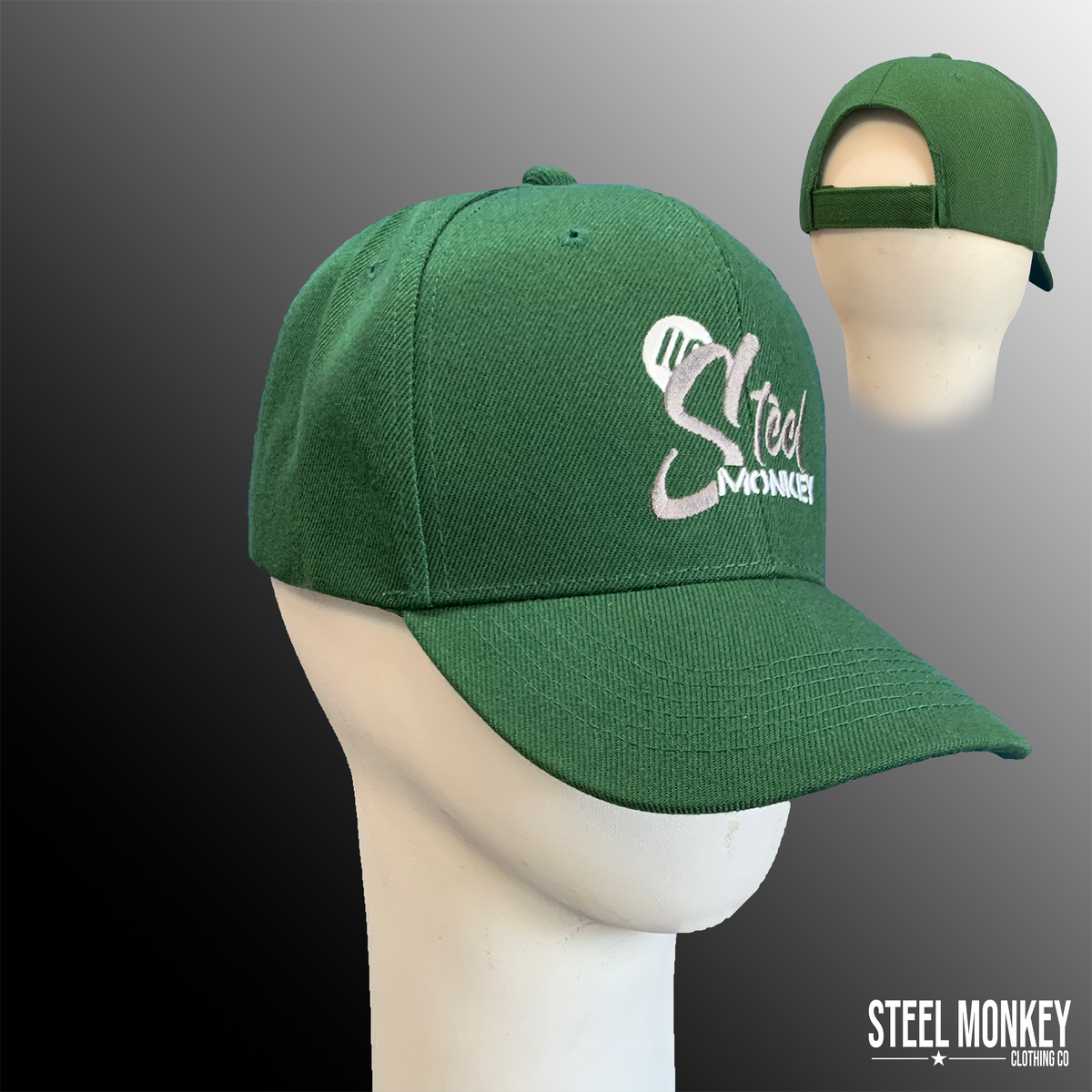 Forest Green Cap – Steel Monkey Clothing