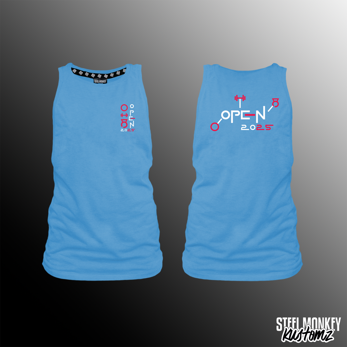 SG - Ladies - Open25 - Muscle Tanks - Pink – Steel Monkey Clothing